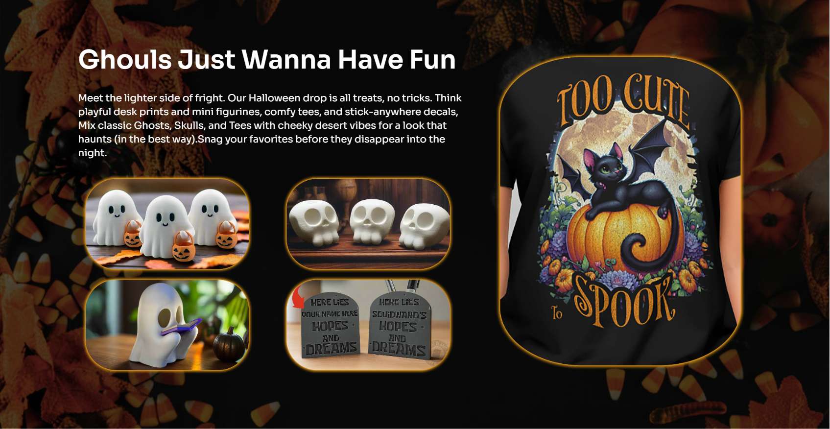 Gothic Decor & Spooky Gifts | 3D Printed Halloween Figurines ...